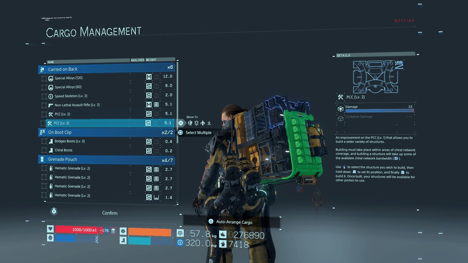 Guía de Death Stranding: Cómo encontrar y mejorar el Esqueleto de Poder ...